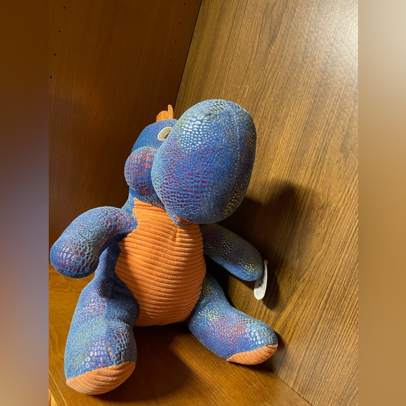 Calplush | Toys | Calplush Dragon Sparkling Orange Blue Pink Plush ...